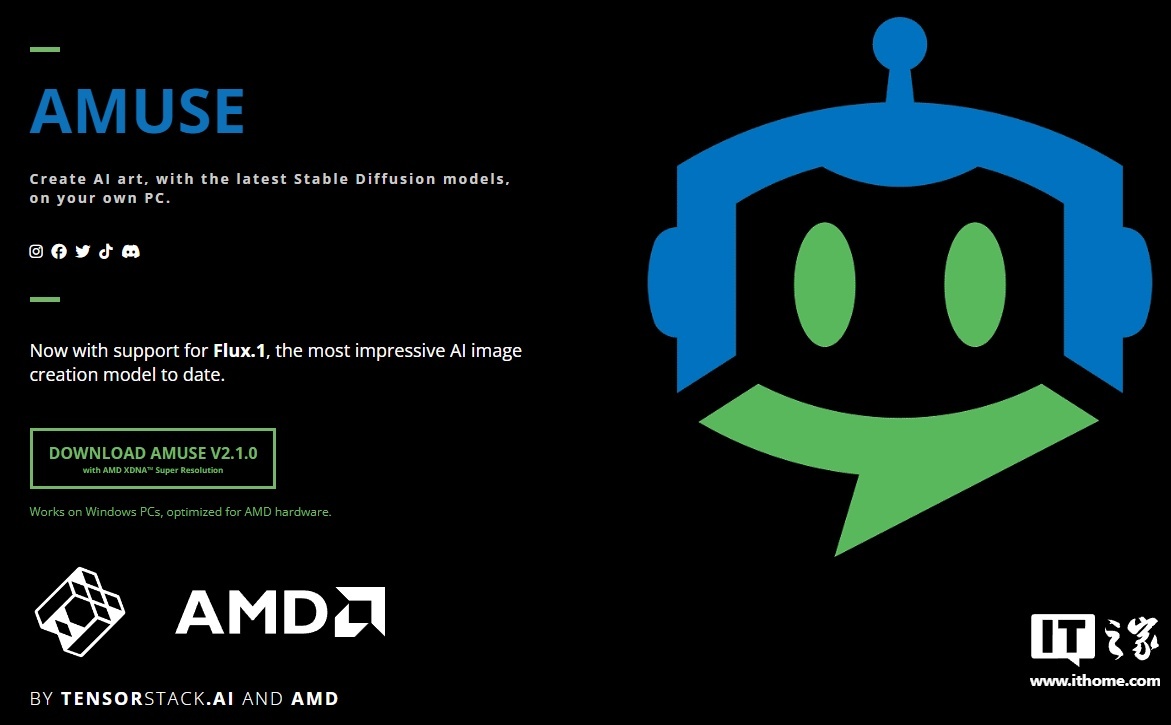 AMD推出Amuse 2.1 Beta版：引入FLUX.1模型支持，优化Radeon独显和锐龙APU性能 | 科技云